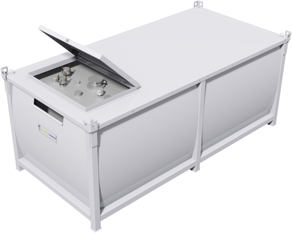 Lube/Oil/Fuel Cube Tank Double Skin Mild Steel Inner - Transtainer