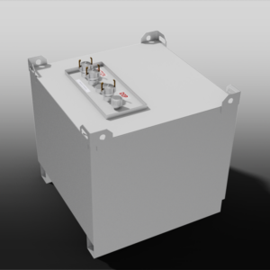 Lube/Oil/Fuel Cube Tank Single Skin Mild Steel - Transtainer