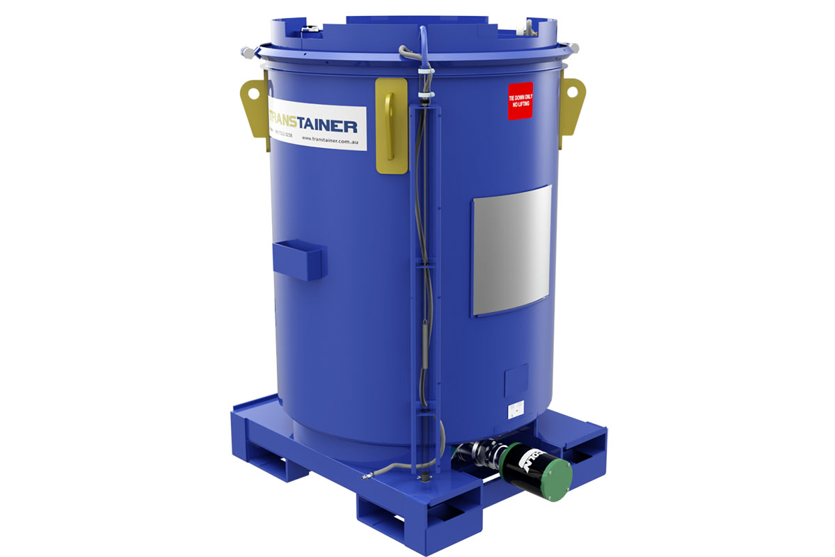 Grease Containers with Integrated Pump - Transtainer