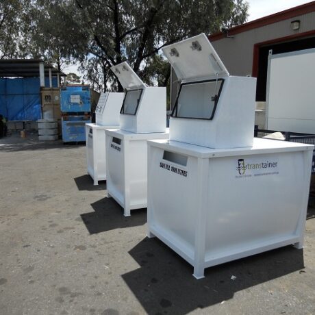 Lube/Oil/Fuel Cube Tank Double Skin Mild Steel Inner - Transtainer