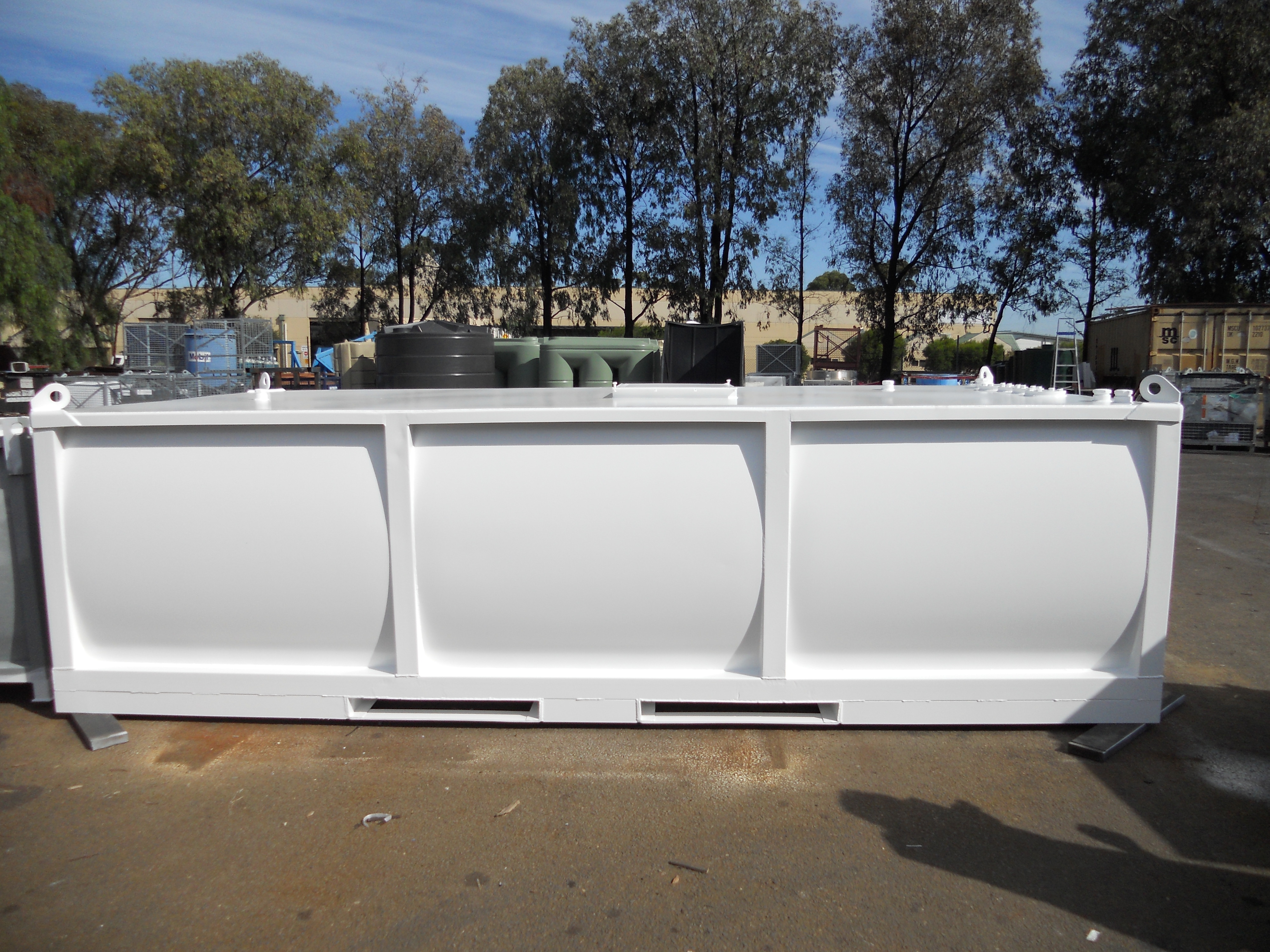 Lube/Oil/Fuel Cube Tank Double Skin Mild Steel Inner - Transtainer