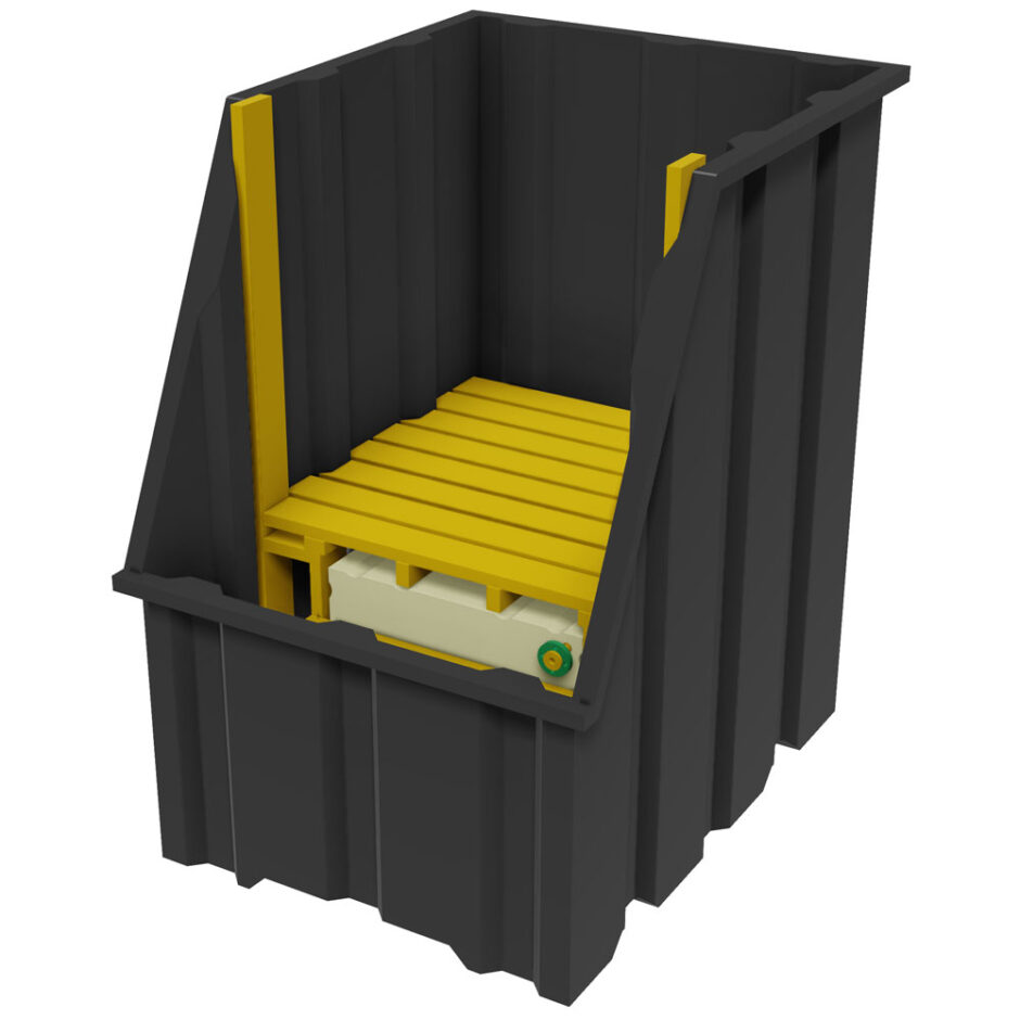 Bund High Sided DG Plastic Single - Transtainer