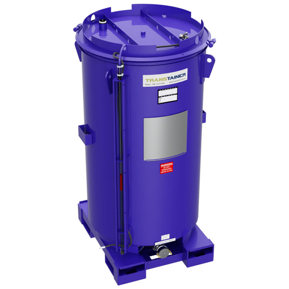 GREASE CONTAINER PRESSURISED FOLLOWER SERIES - Transtainer