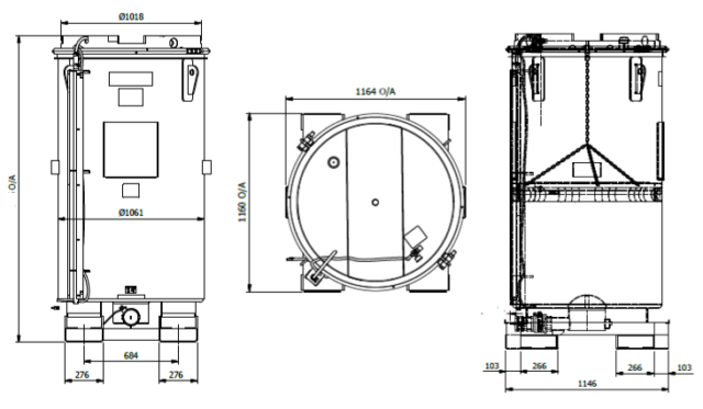 GREASE CONTAINER PRESSURISED FOLLOWER SERIES - Transtainer